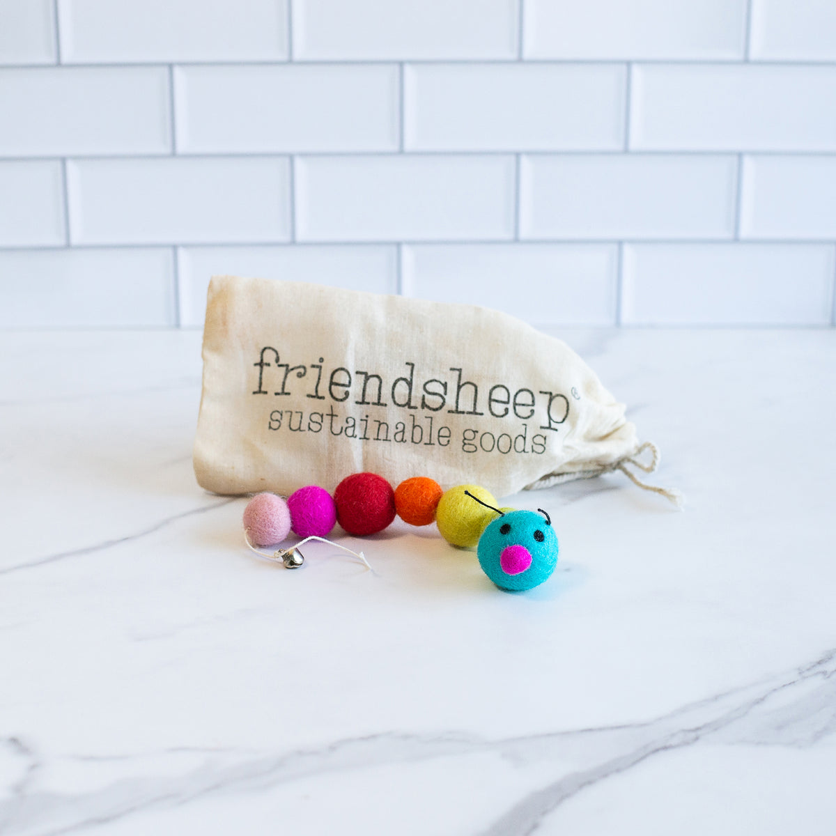 Rainbow Kat the Caterpillar Eco-friendly Cat Toy | Free the Ocean ...